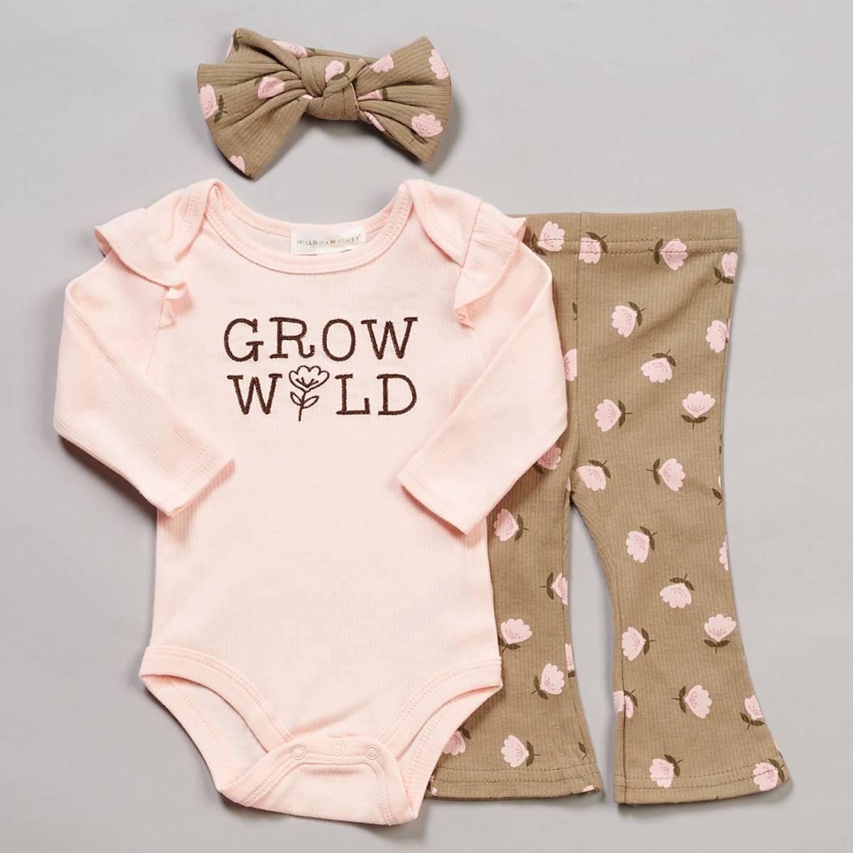 Click here for Baby Girl (NB-9M) Willow & Whimsy(R) 3pc. Grow Wil... prices