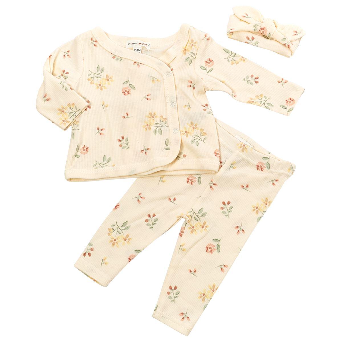 Click here for Baby Girl (NB-9M) Willow & Whimsy(R)  3pc. Floral... prices