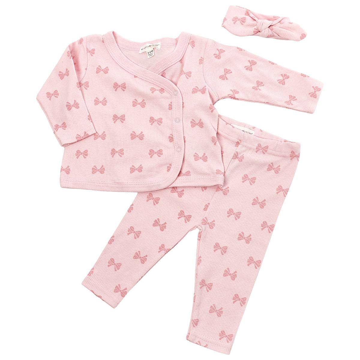 Click here for Baby Girl (NB-9M) Willow & Whimsy(R) 3pc. Bow 3pc.... prices
