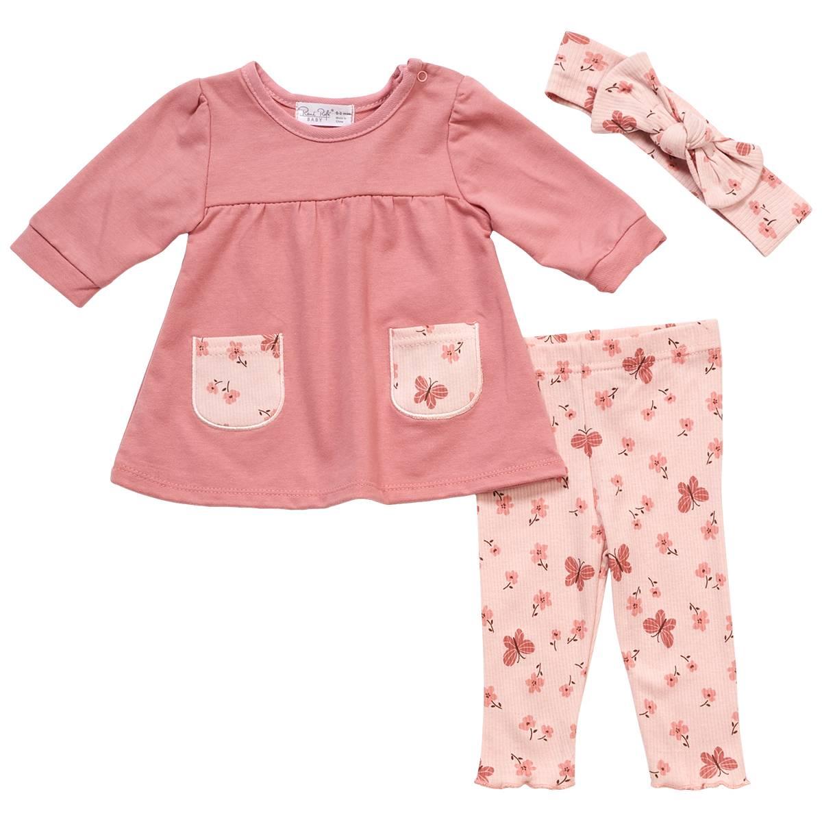 Click here for Baby Girl (NB-9M) Rene Rofe(R) Top & Floral Butter... prices