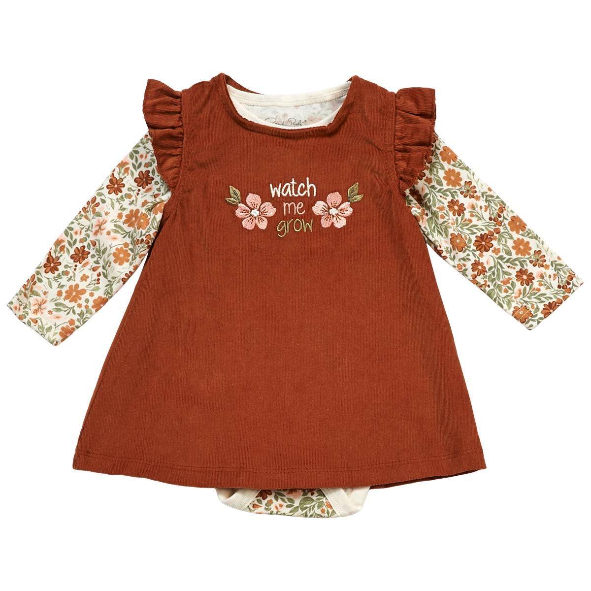 Click here for Baby Girl (NB-9M) Rene Rofe Brown Corduroy Jumper... prices
