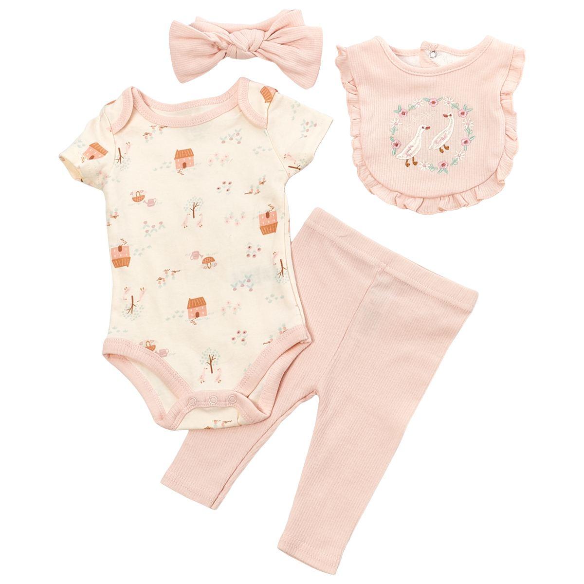 Click here for Baby Girl (NB-9M) Rene Rofe(R) 4pc  Garden Pants S... prices