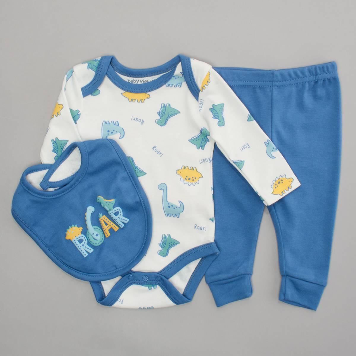 Click here for Baby Boy (NB-9M) baby views(R) 3pc. Dino Roar Body... prices