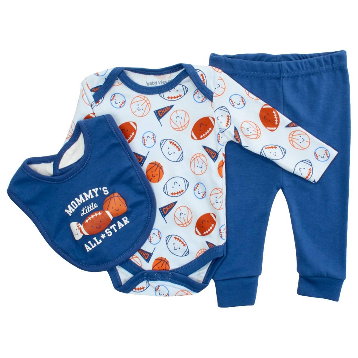 Click here for Baby Boy (NB-9M) baby views(R) 3pc. Sports Bodysui... prices