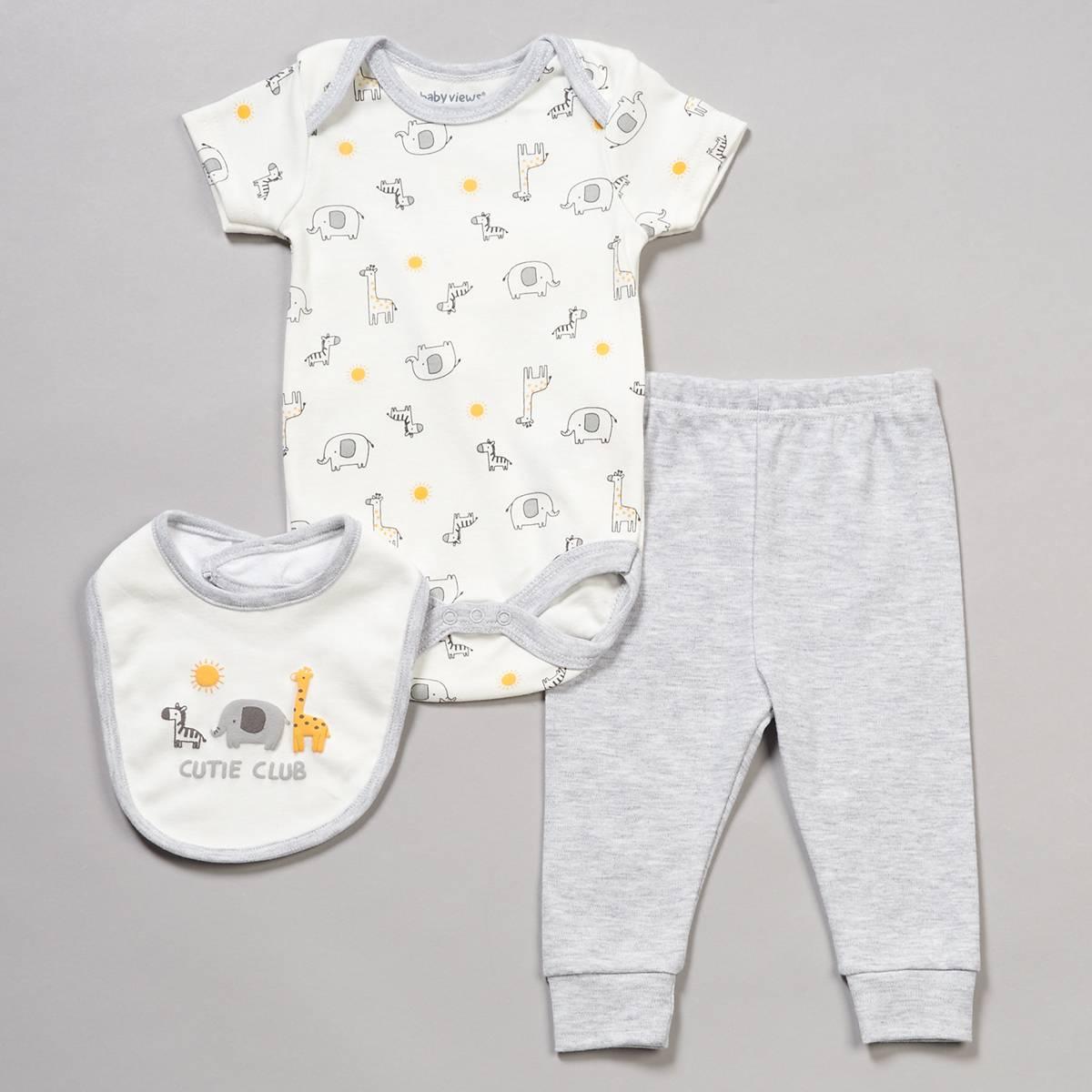 Click here for Baby Boy (NB-9M) baby views(R) 3pc. Cutie Club Saf... prices