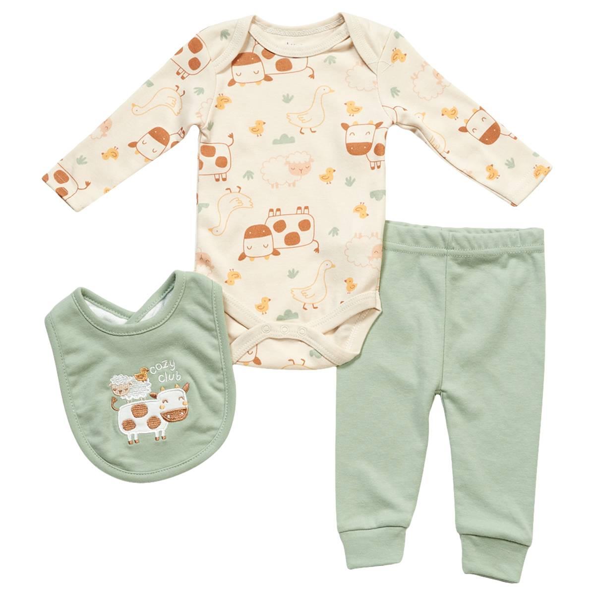 Click here for Baby Unisex (NB-9M) baby views(R) 3pc. Farm Animal... prices