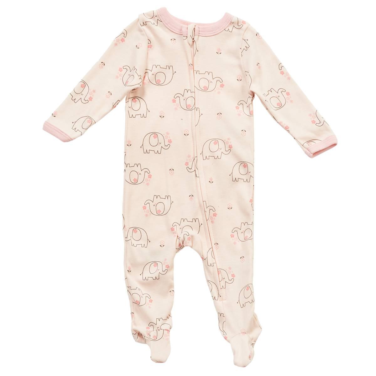 Click here for Baby Girl (NB-9M) baby views(R) Elephant Floral Zi... prices