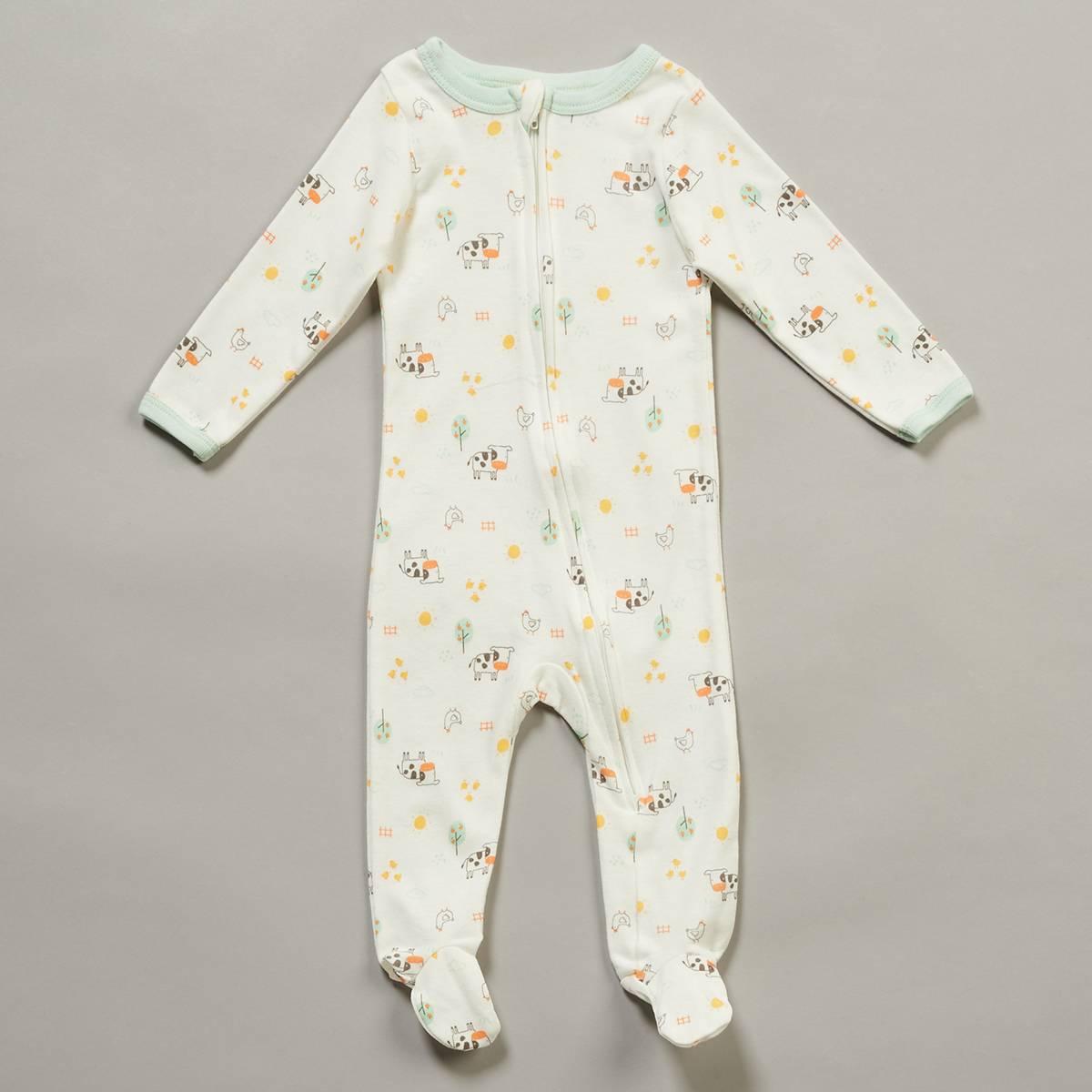 Click here for Baby Unisex (NB-9M) Baby Views(R) Cow Farm Zip Sle... prices