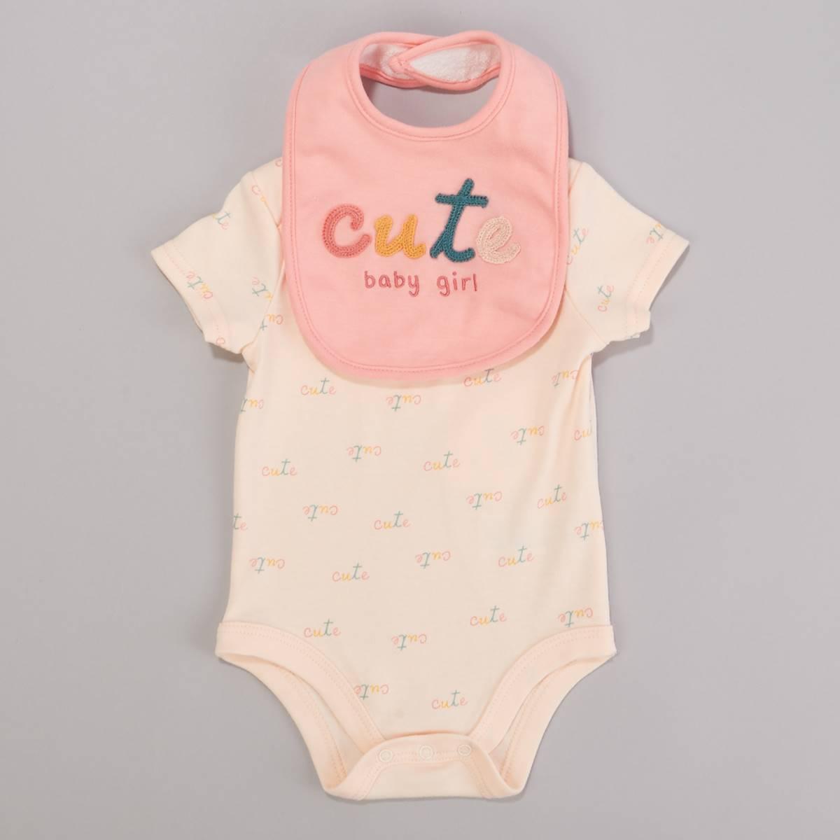 Click here for Baby Girl (NB-9M) bon bebe(R) Cute Girl Bodysuit &... prices
