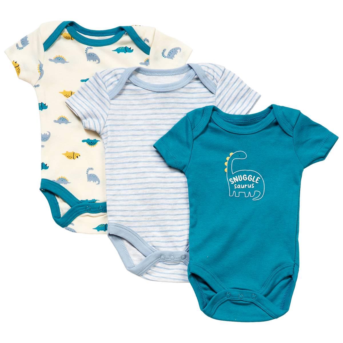 Click here for Baby Boy (NB-9M) baby views(R) 3pk. Stripe & Dino... prices