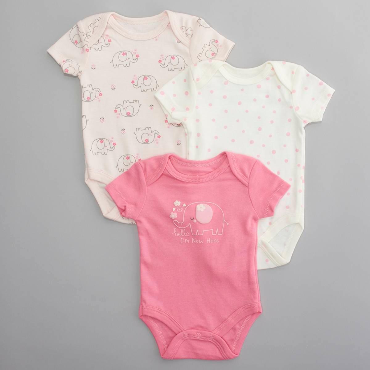 Click here for Baby Girl (NB-9M) baby views(R) 3pk. Short Sleeve... prices