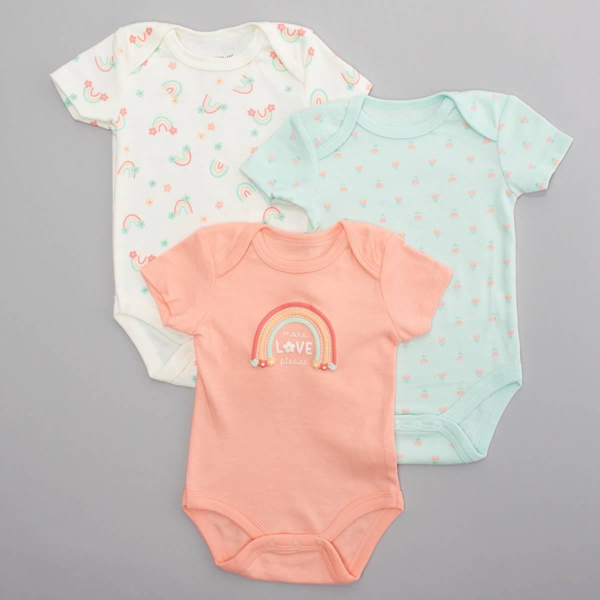 Click here for Baby Girl (NB-9M) baby views(R) 3pk. Love Rainbow... prices