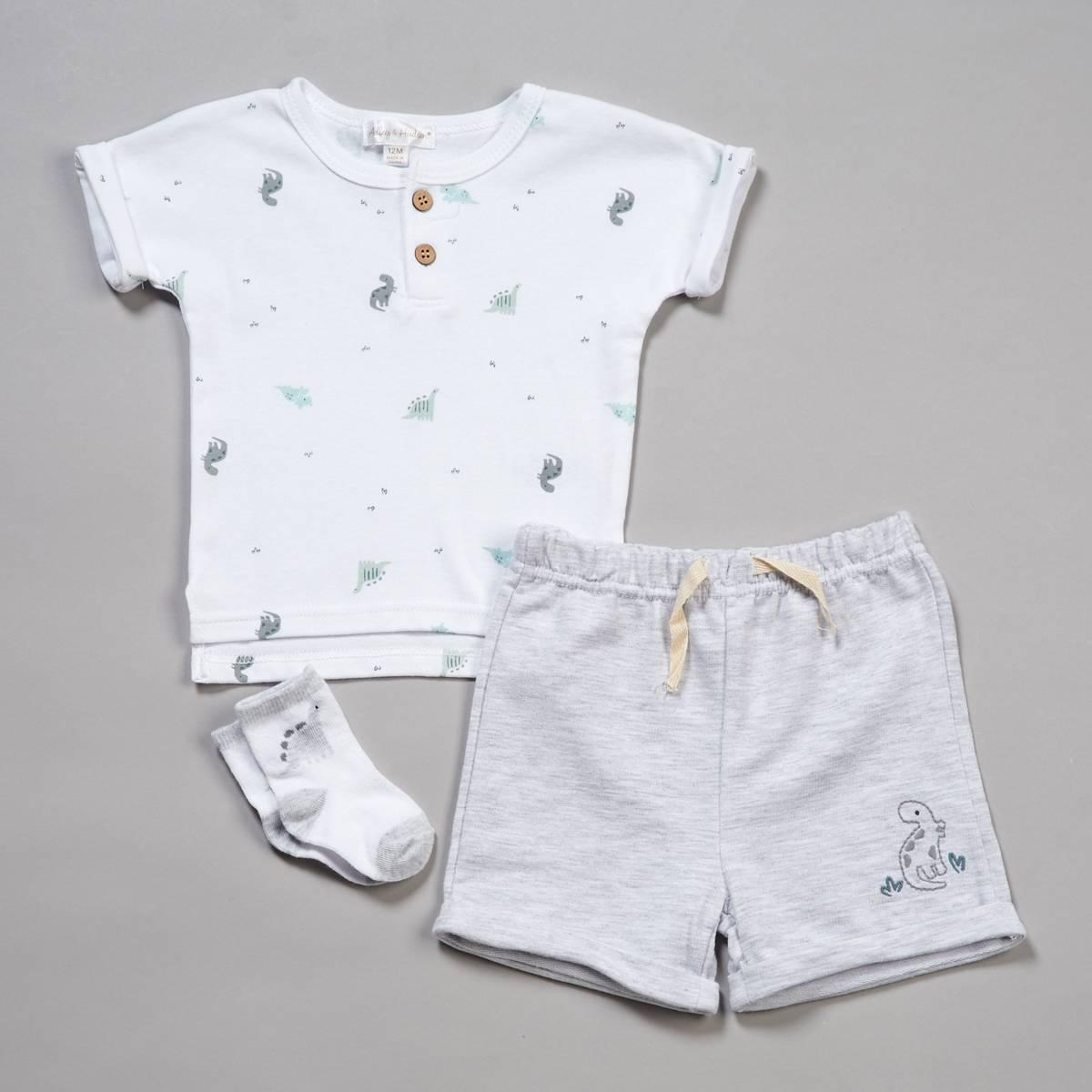 Click here for Baby Boy (12-24M) Adley & Hudson(R) Dinos Top & Sh... prices