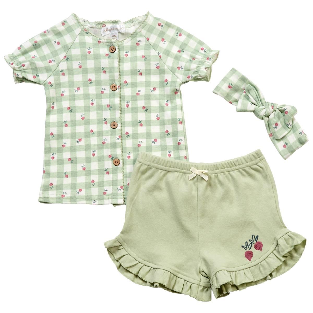 Click here for Baby Girl (12-24M) Adley & Hudson Radish Short Set... prices