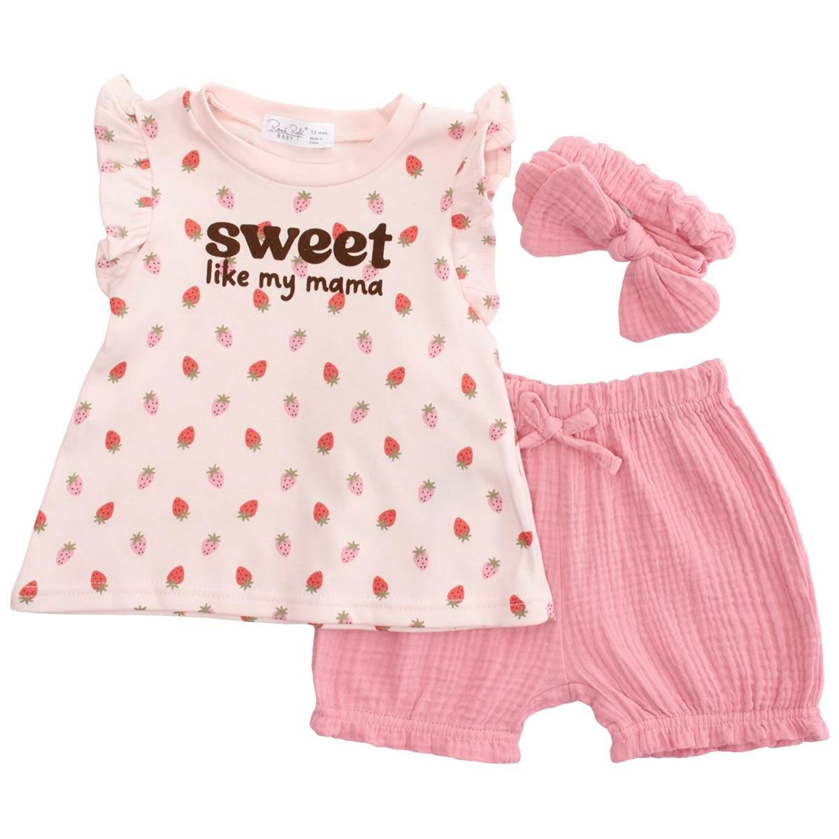 Click here for Baby Girl (12-24M) Rene Rofe(R) Sweet Mama Strawbe... prices