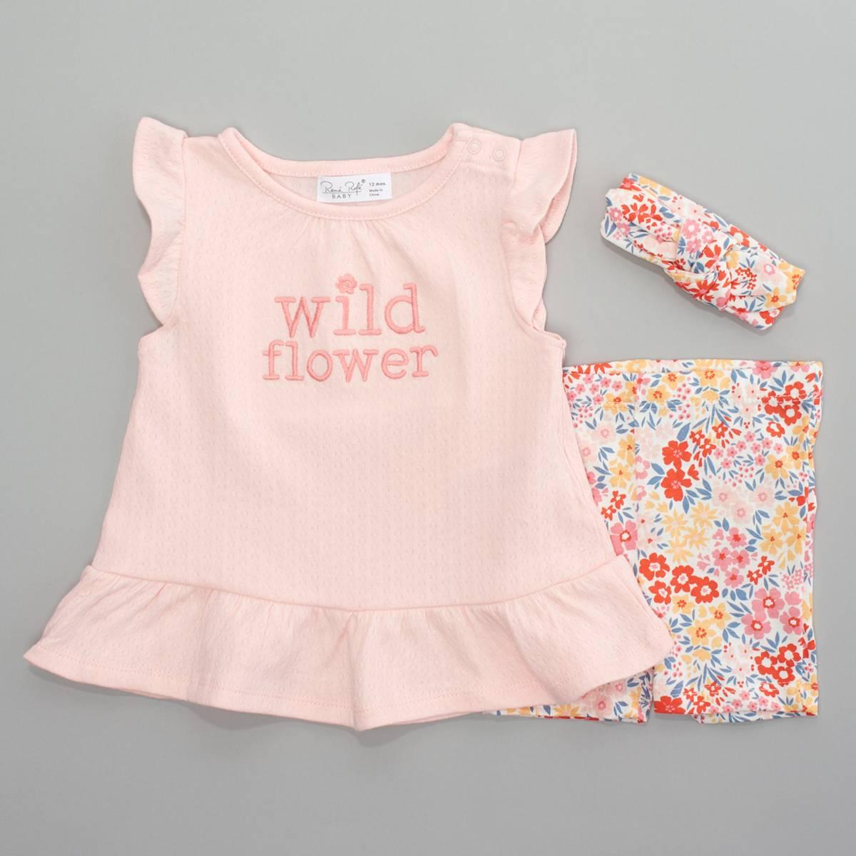 Click here for Baby Girl (12-24M) Rene Rofe(R) Wild Flower Top &... prices