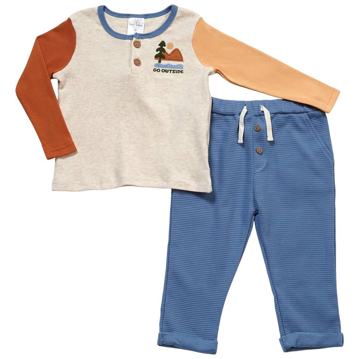 Click here for Baby Boy (12-24M) bon bebe(R)  2pc. Go Outside Top... prices