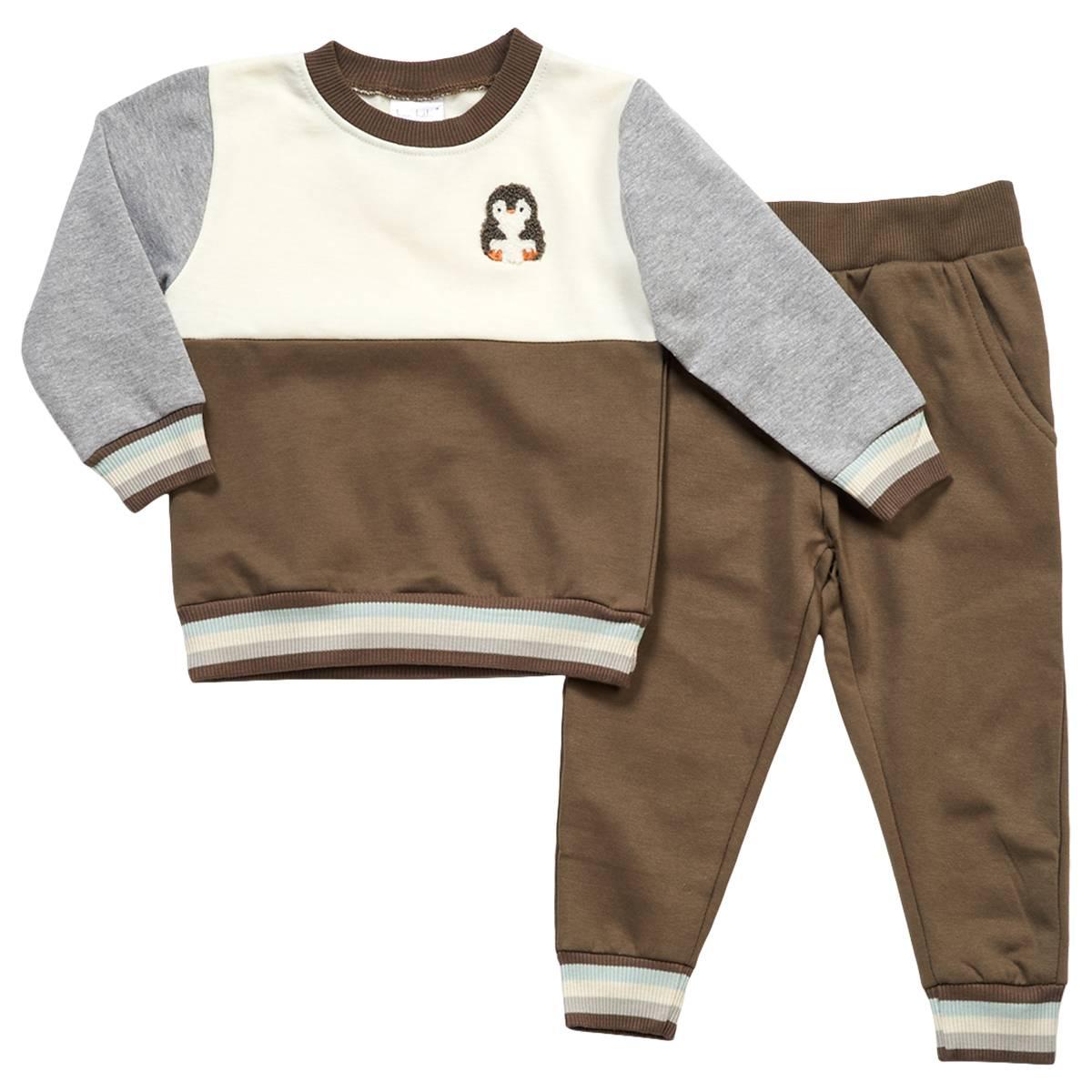 Click here for Baby Boy (12-24M)(R) bon bebe Penguin Sweatshirt &... prices