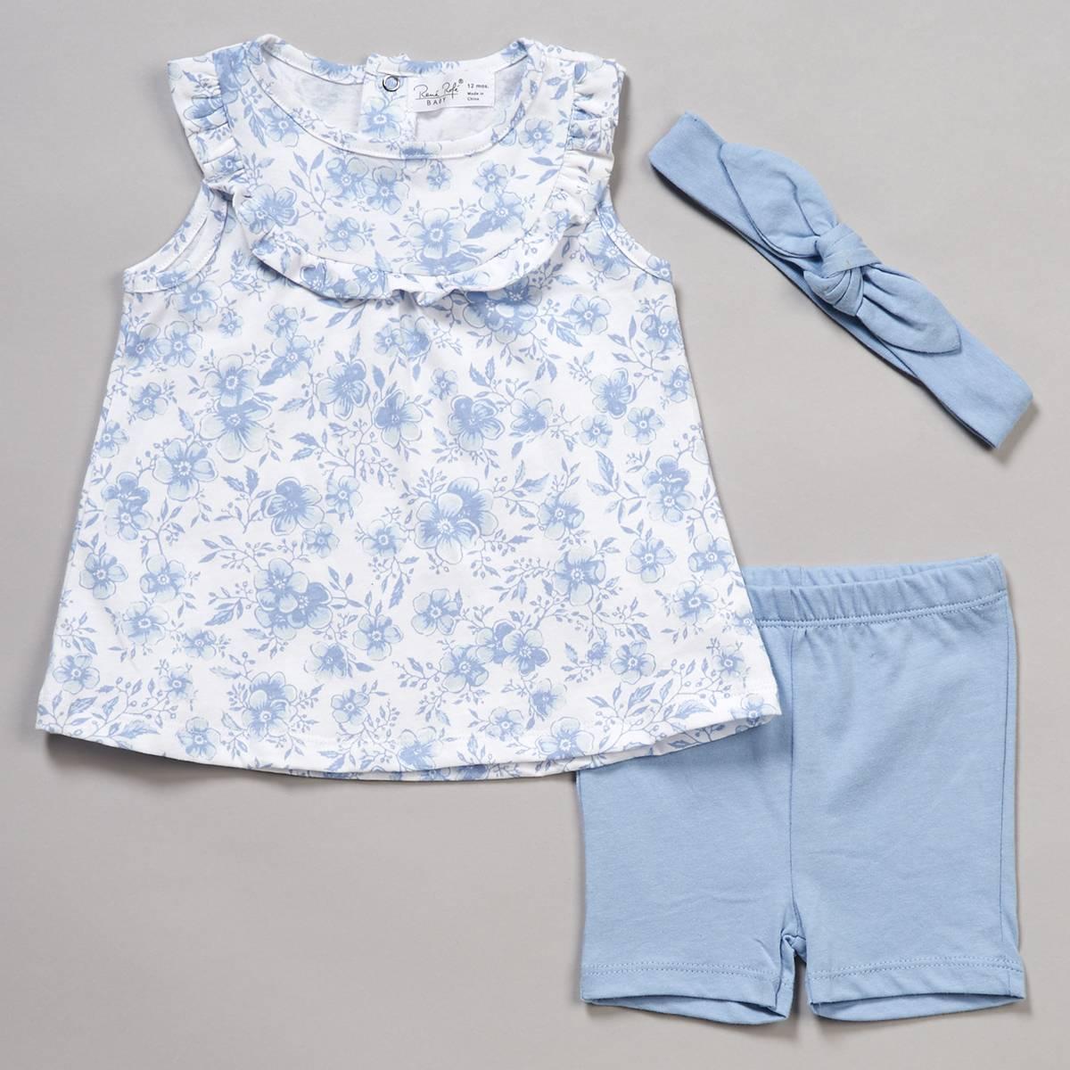 Click here for Baby Girl (12-24M) Rene Rofe(R) 3pc. Floral Top &... prices