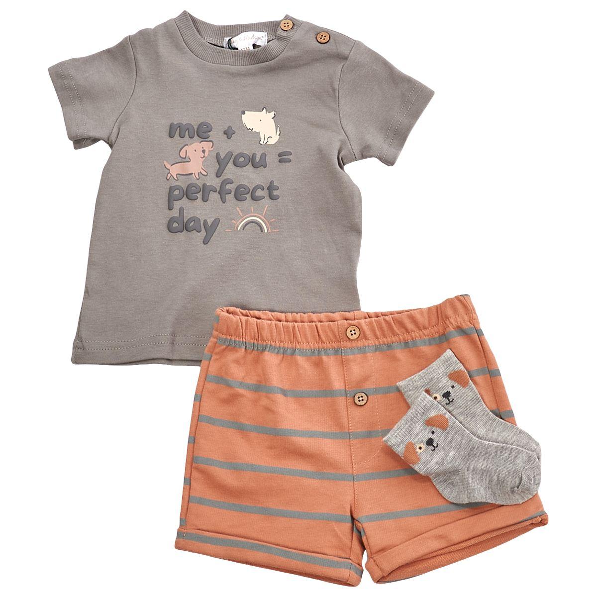Click here for Toddler Boy Adley & Hudson Dog Graphic Top & Short... prices