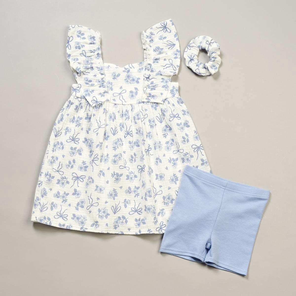 Click here for Toddler Girl Emily & Oliver(R) 2pc. Floral Bow Dre... prices