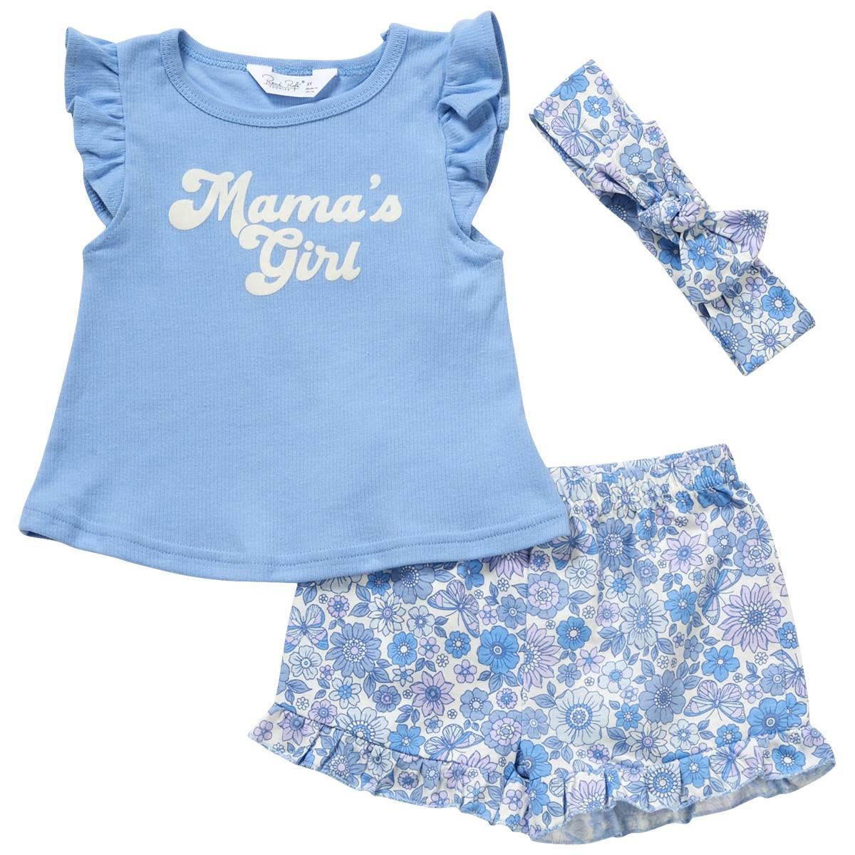 Click here for Toddler Girl Rene Rofe(R) 3pc. Mamas Girl Top & Fl... prices