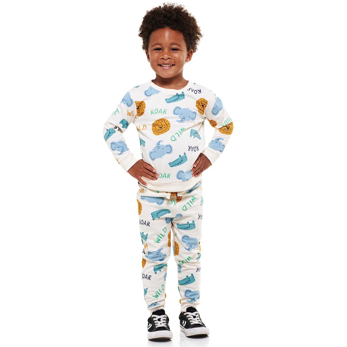 Click here for Toddler Boy bon bebe(R) Safari Sweatshirt & Jogger... prices