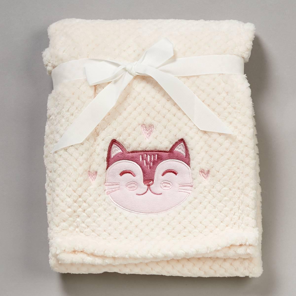Click here for Rene Rofe(R) Kitty & Hearts Popcorn Plush Blanket prices