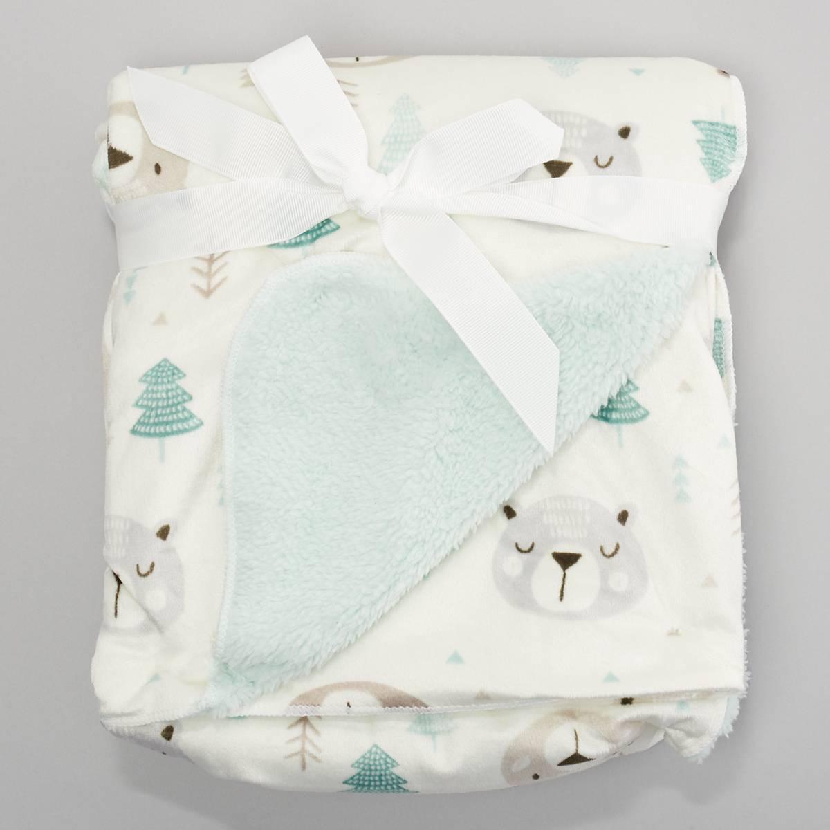 Click here for Rene Rofe(R) Bears & Trees Plush Reversible Sherpa... prices