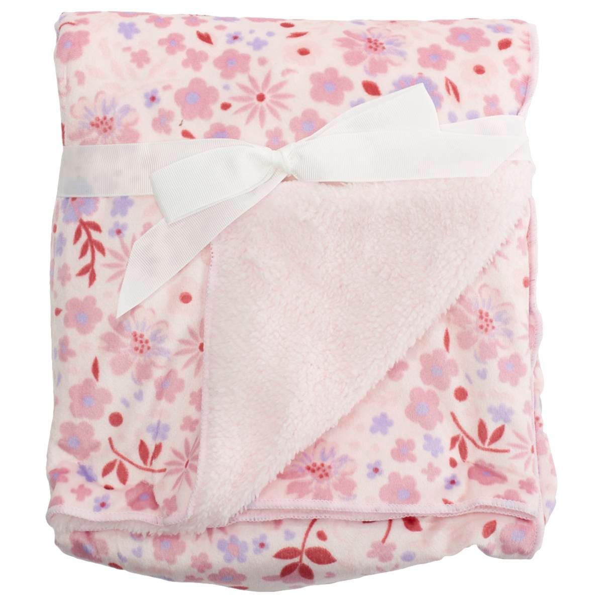 Click here for Rene Rofe(R) Reversible Floral Plush Sherpa Blanke... prices