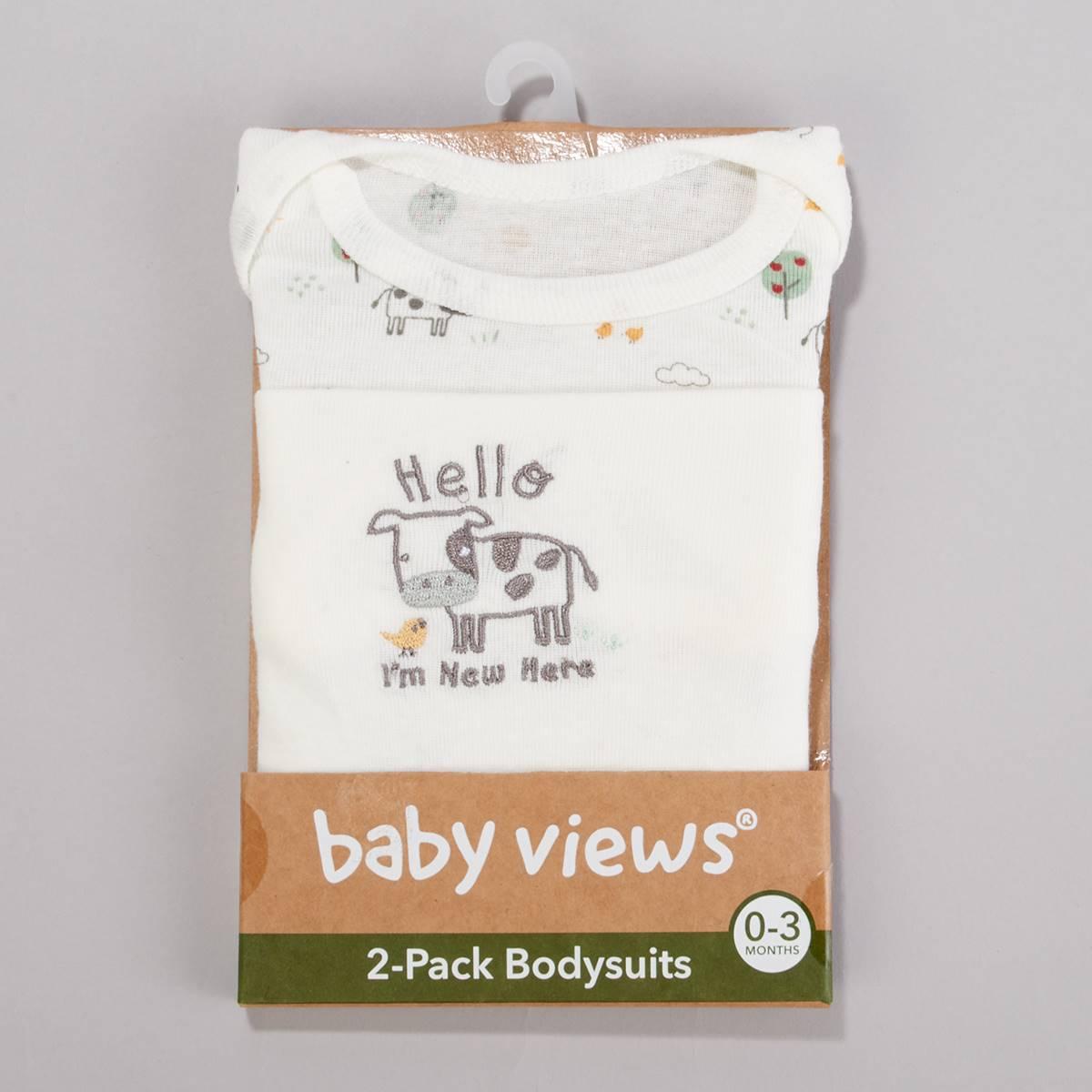 Click here for Baby Unisex (NB-9M) baby views(R) 2pk. Farm Bodysu... prices