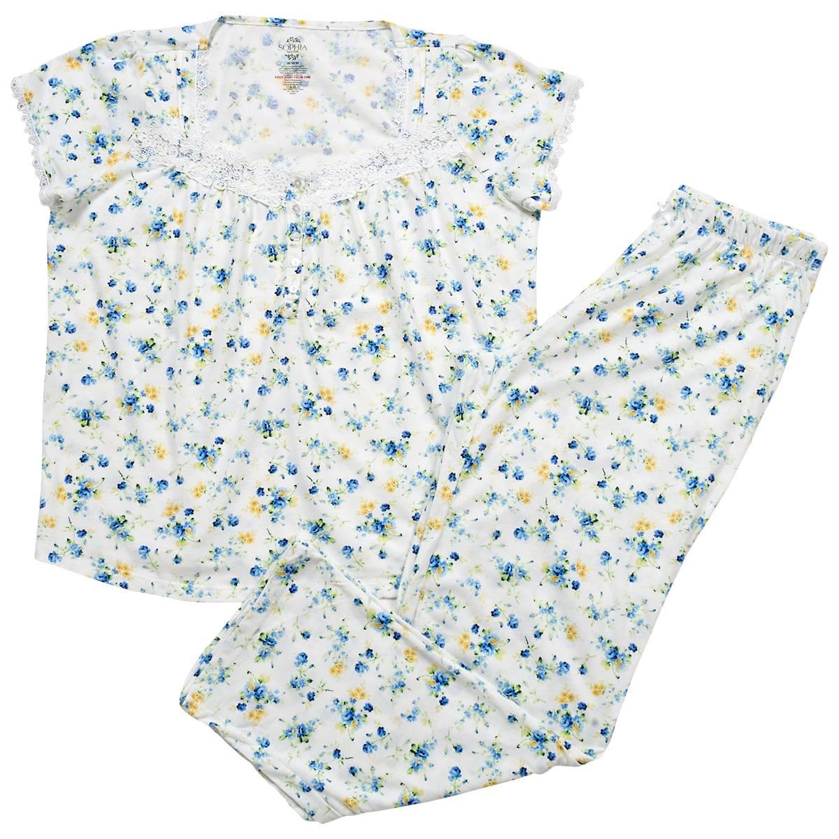 Click here for Womens Sophia by Rene Rofe(R) Ditsy Floral Lace Pa... prices