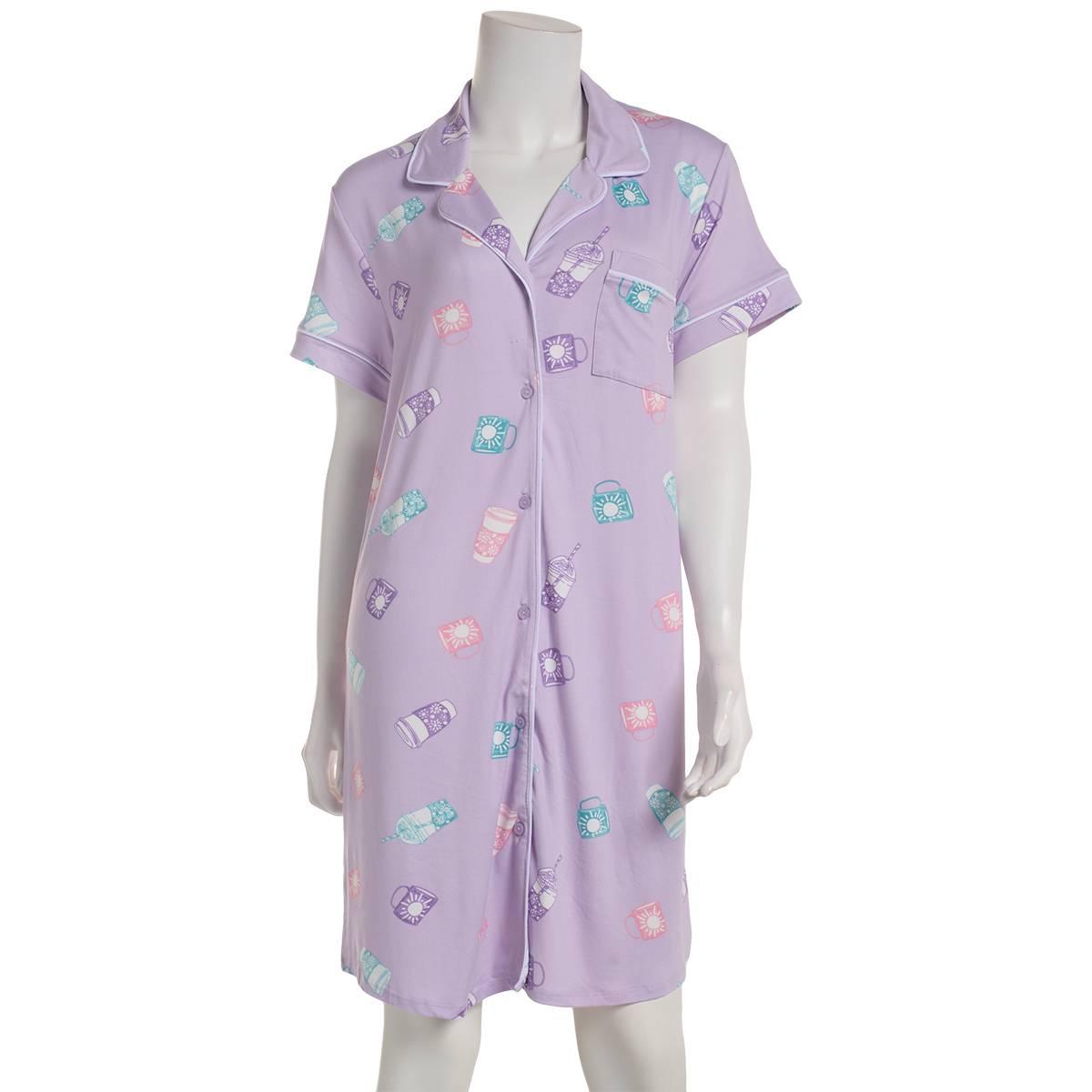 Derek Heart Womens Printed Sleepshirt - Sunshine C