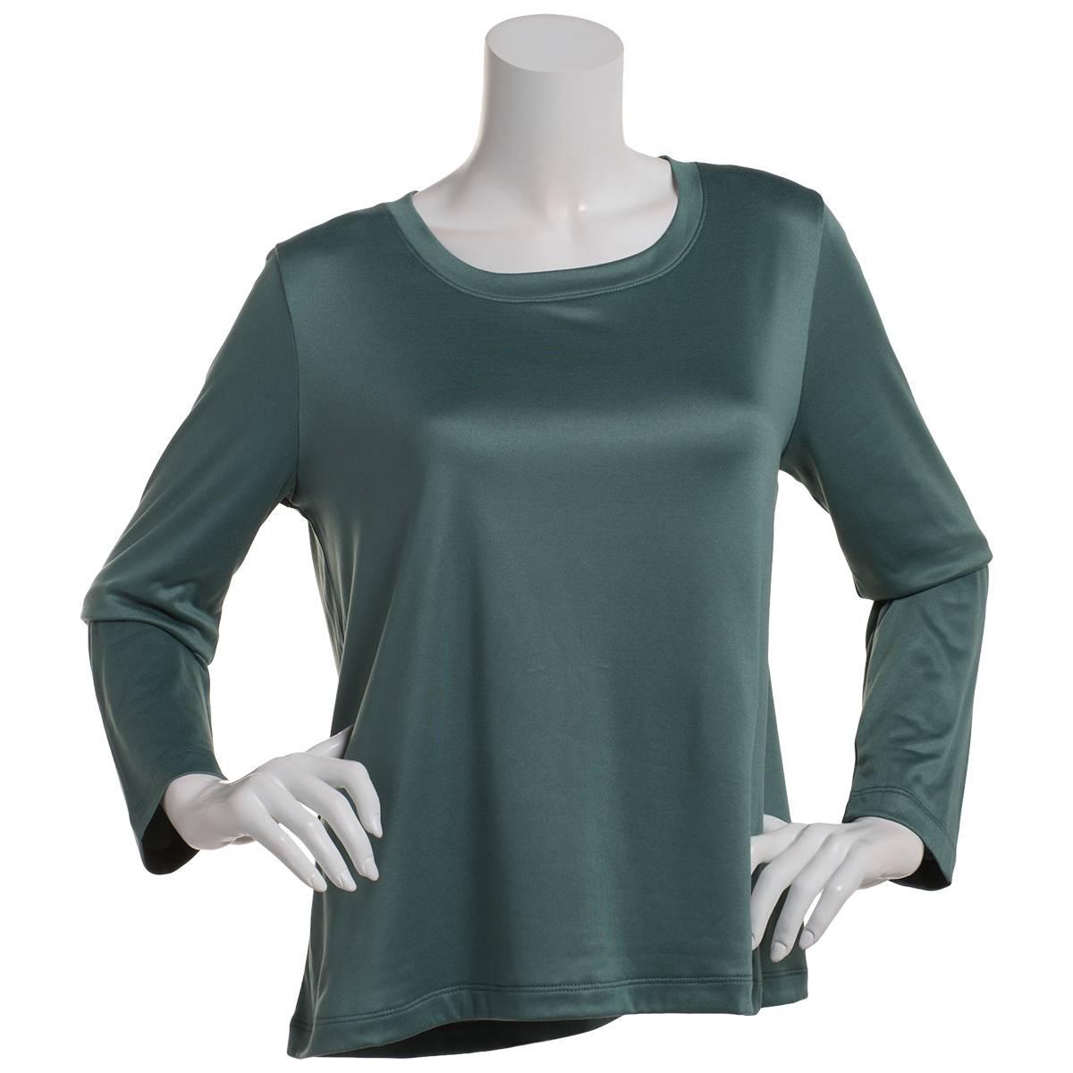 Click here for Womens Jaclyn Long Sleeve Solid Scoop Neck Tee prices