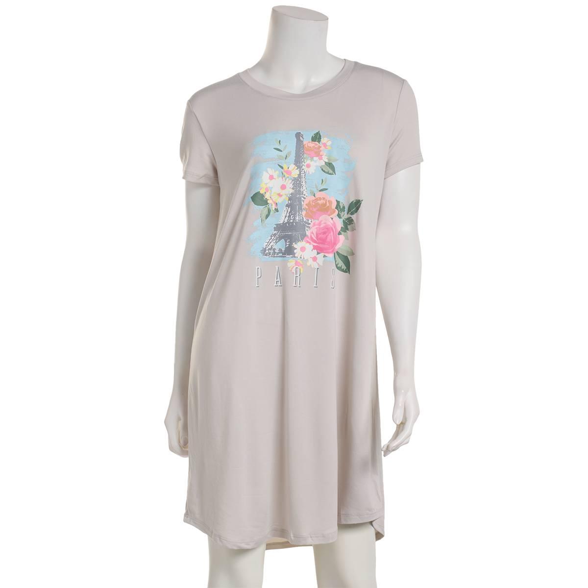 Click here for Plus Size Jaclyn Short Sleeve Paris Floral Screen... prices
