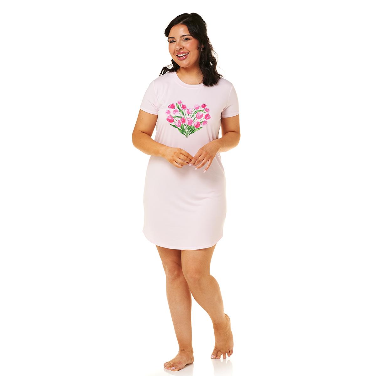 Click here for Womens Jaclyn Short Sleeve Tulip Bouquet Nightshir... prices