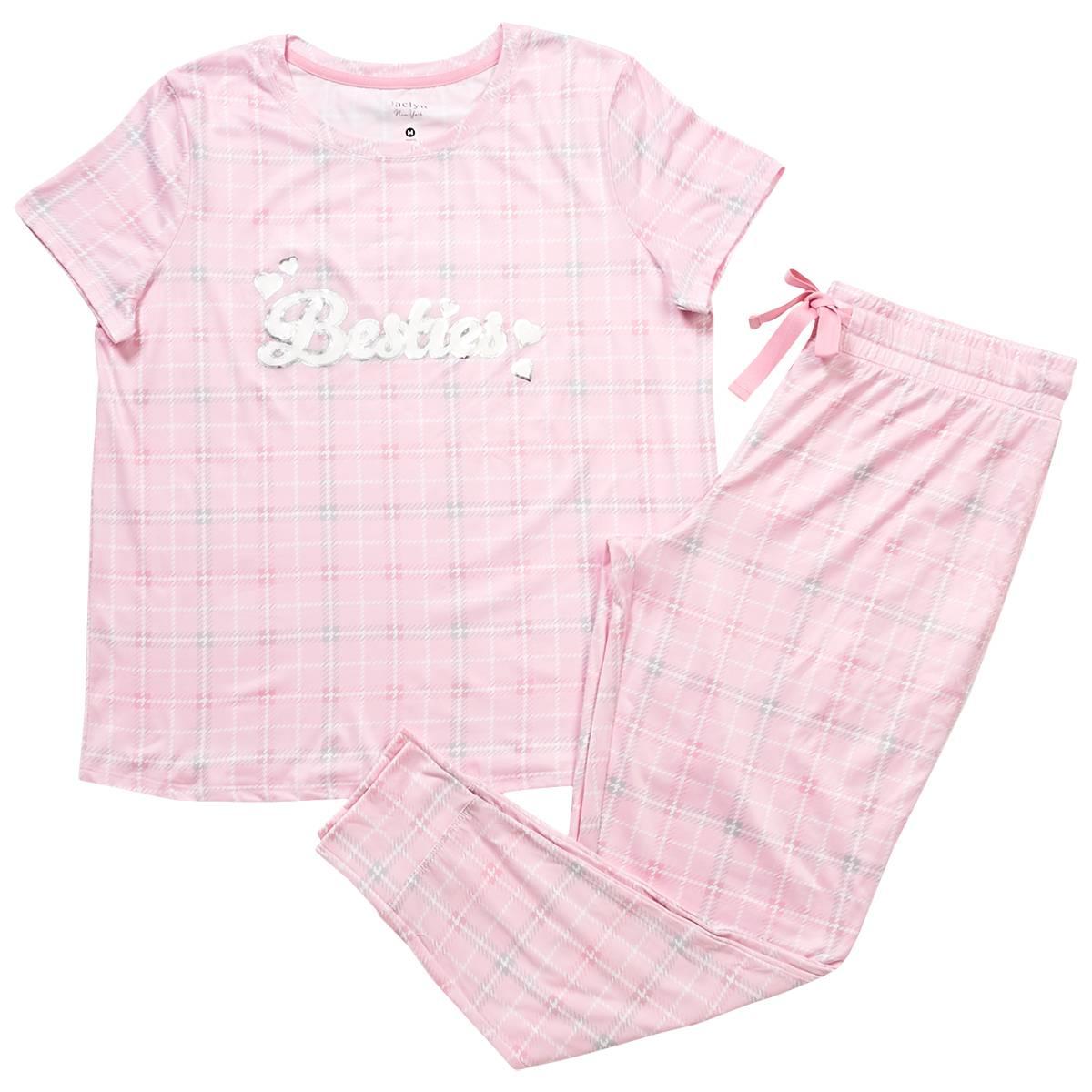 Click here for Womens Jaclyn Short Sleeve Besties Top & Joggers P... prices