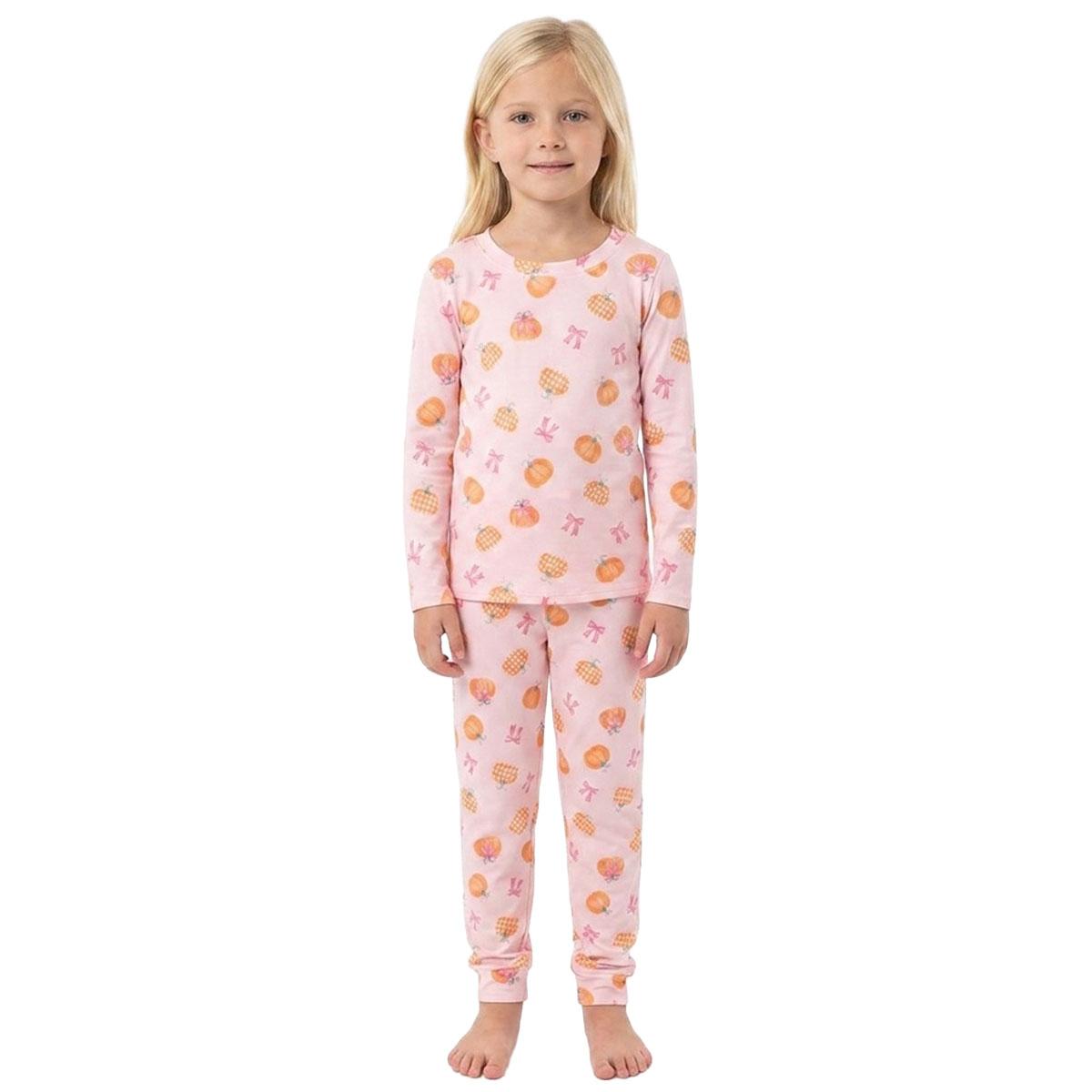 Click here for Girls Sincerely Jules Pumpkins & Bows Joggers Paja... prices