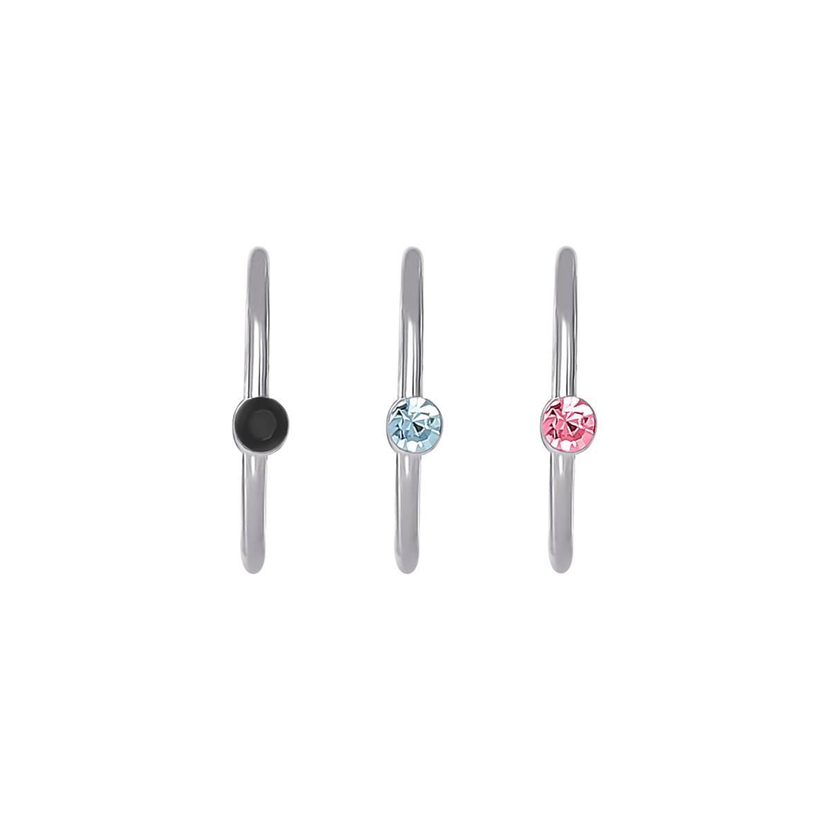 Click here for 22 Gauge Stainless Steel Nose Ring Trio prices