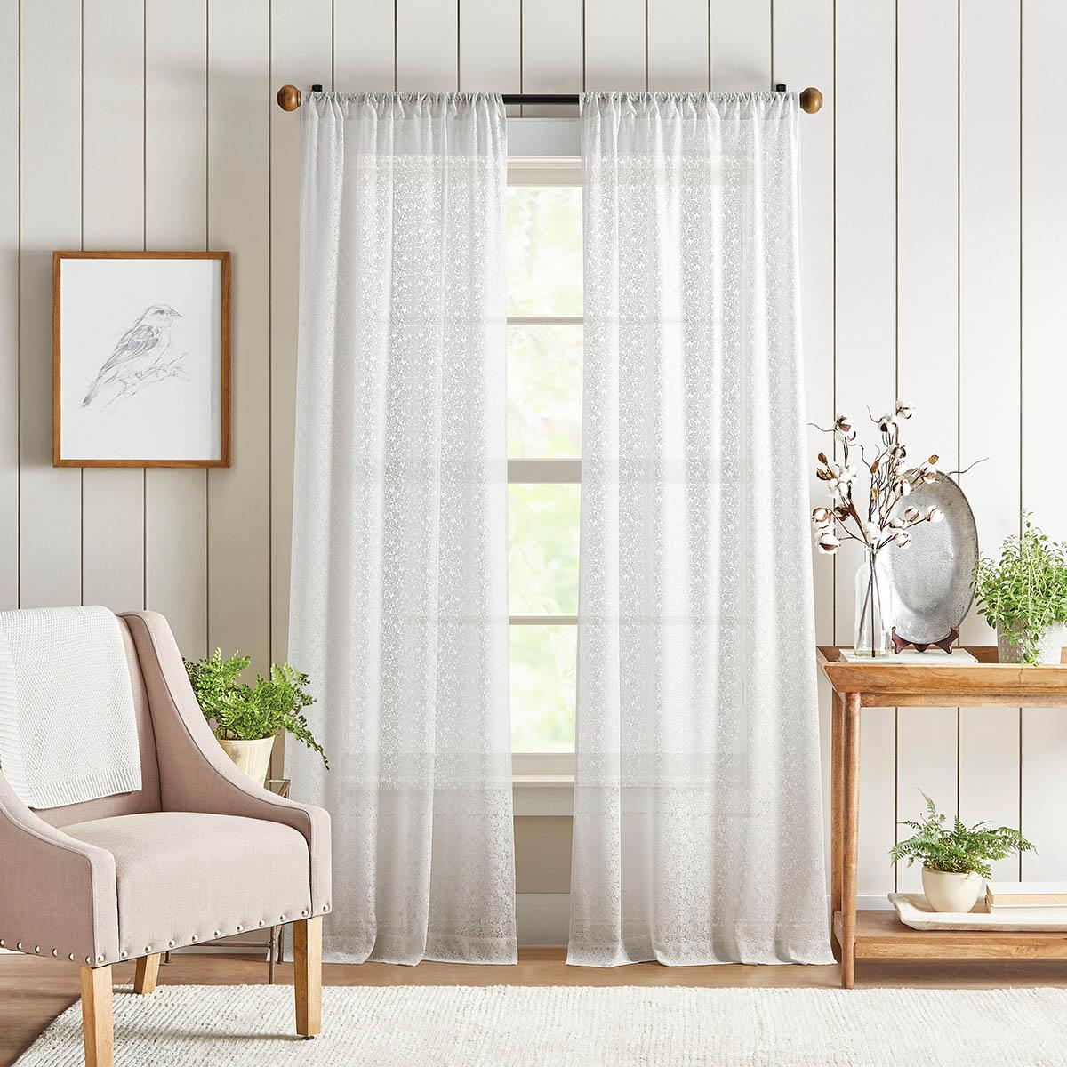 Click here for Martha Stewart Estelle Allover Lace Balloon Panel... prices