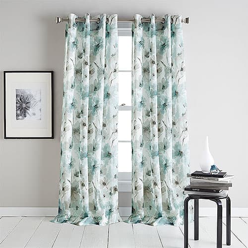 Click here for DKNY Modern Bloom Print Sheer Grommet Curtain Pane... prices
