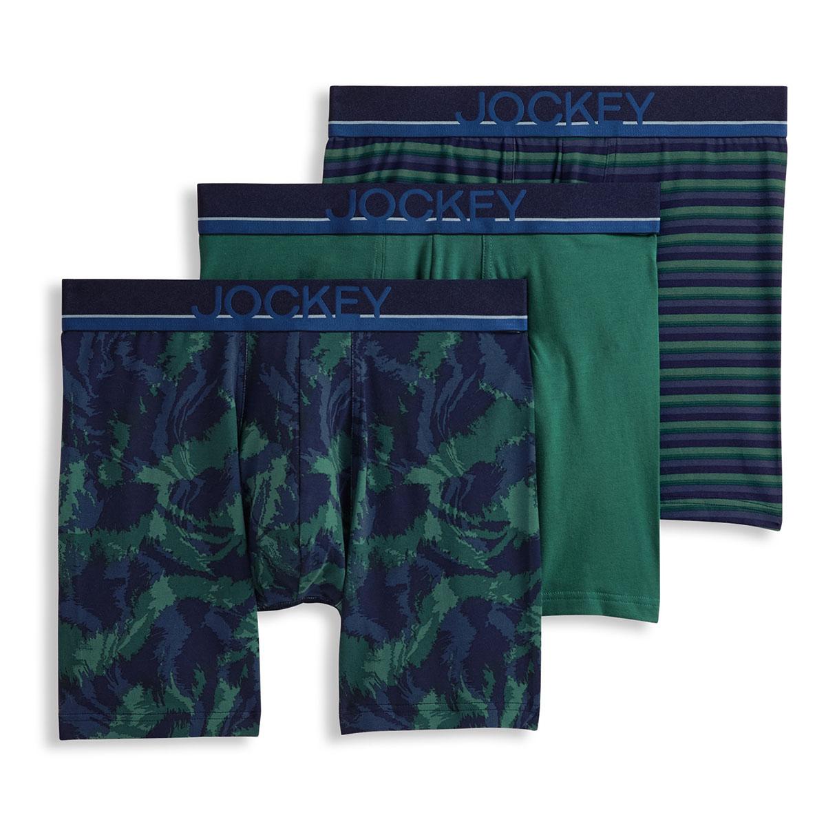 Click here for Mens Jockey(R) 3pk. True Style 6in. Leaves Boxer B... prices