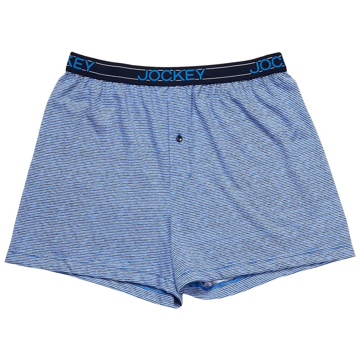 Click here for Mens Jockey(R) Single Knit Thin Stripe Boxers - Bl... prices
