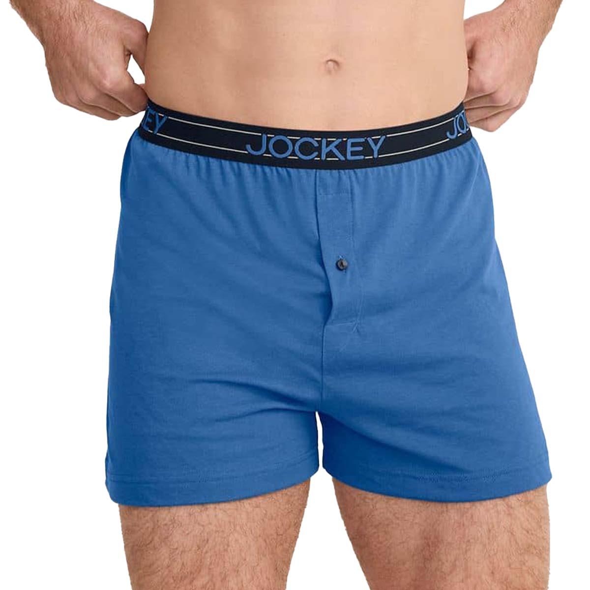 Click here for Mens Jockey(R) Single Knit Boxers - Blue prices