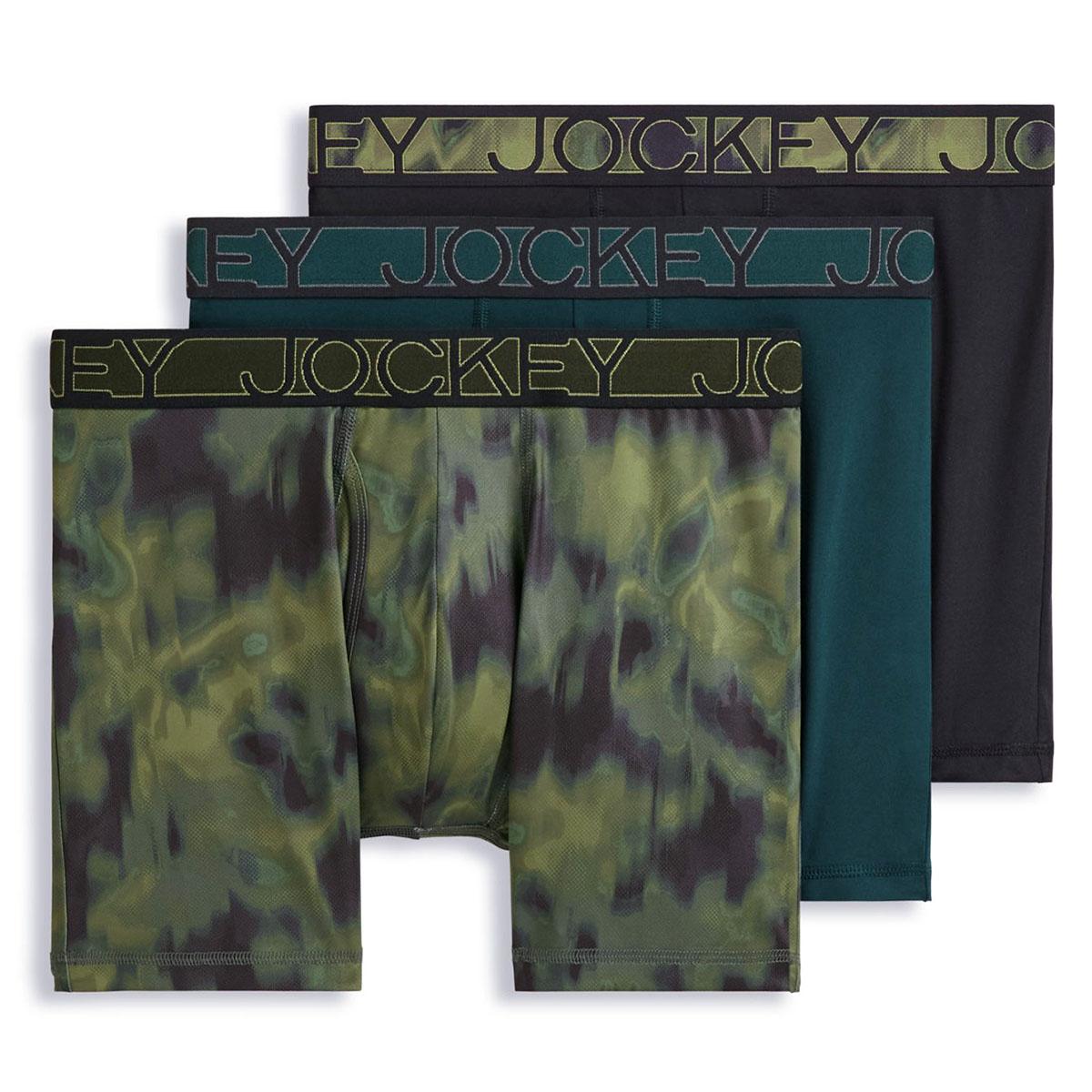 Click here for Mens Jockey(R) 3pk. Active Microfiber 5in. Boxer B... prices