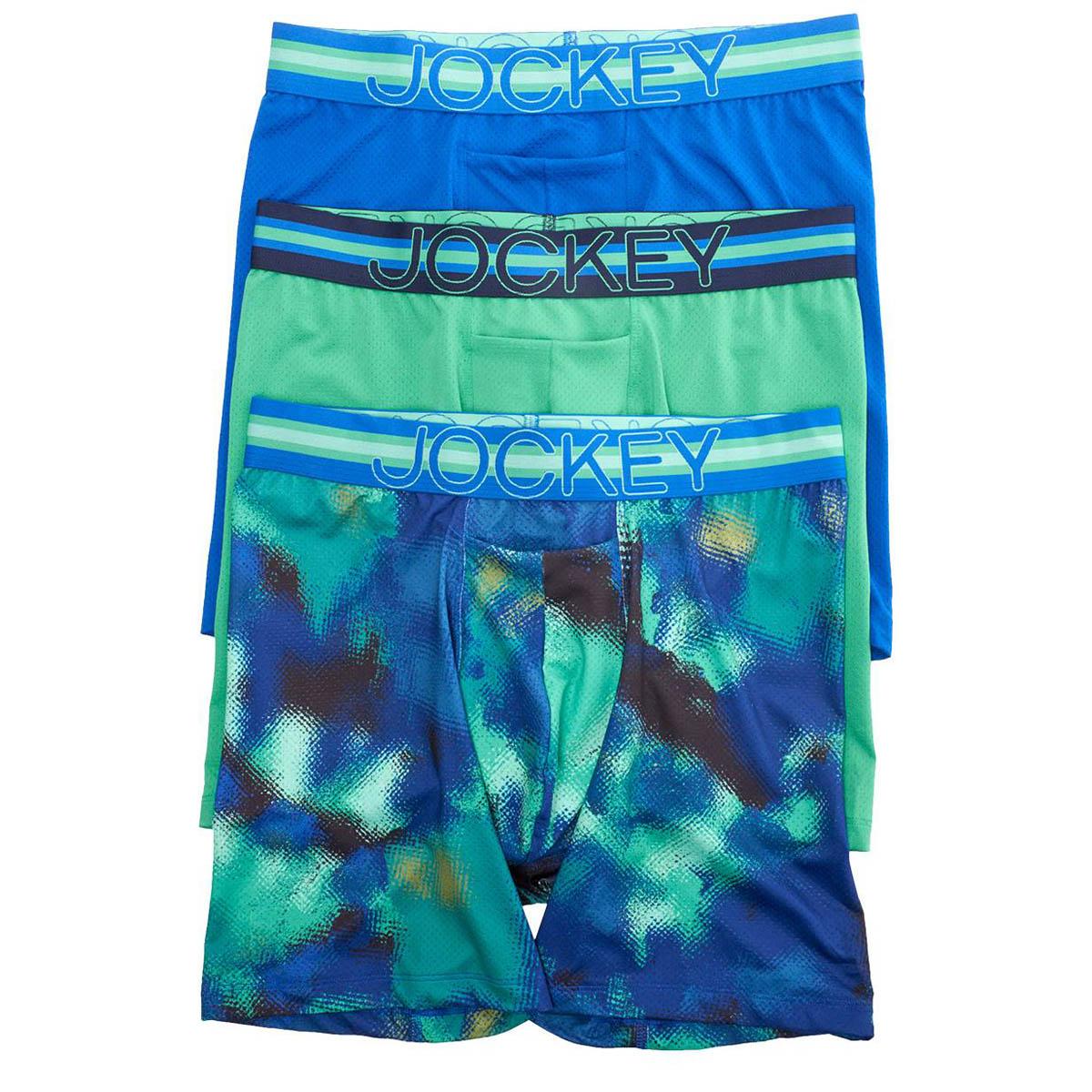 Click here for Mens Jockey(R) 3pk. Stability Pouch Mesh Boxer Bri... prices