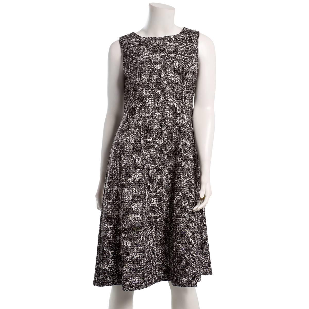 Click here for Petite Kasper Sleeveless Speckled Fit And Flare Dr... prices