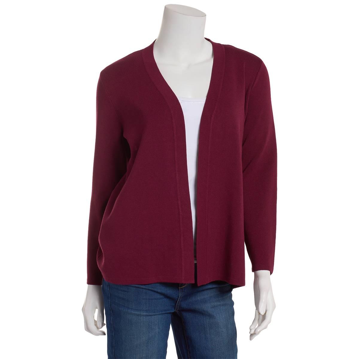 Click here for Petite Anne Klein Long Sleeve Newport Solid Cardig... prices