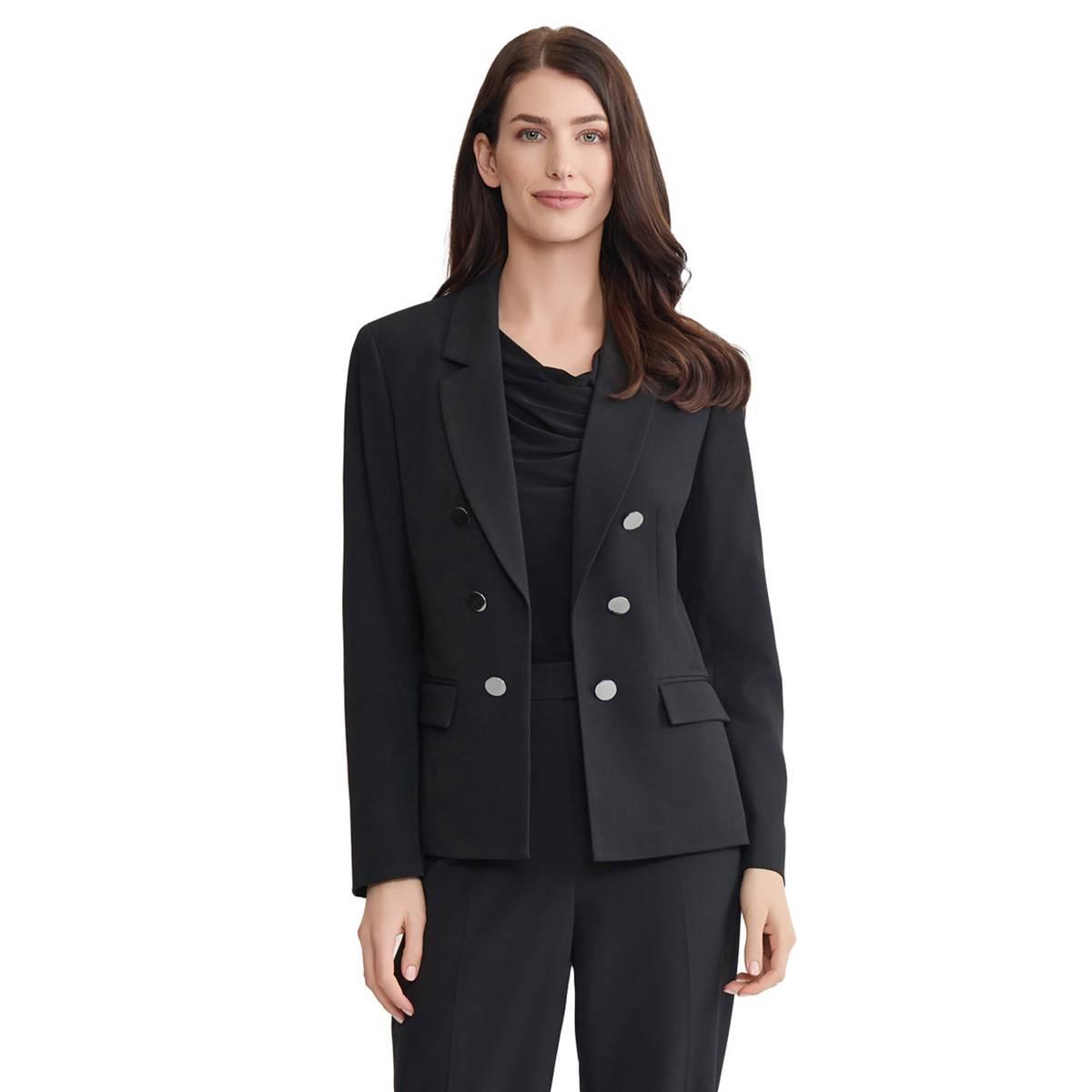 Click here for Womens Jones New York Faux Double Button Blazer prices