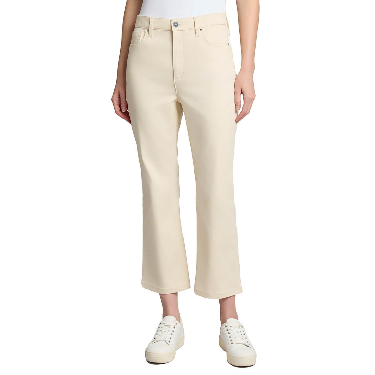 Womens Jones New York Lexington City Denim Crop Flare Jeans